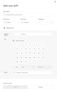 How Do I Create Recurring Shifts 